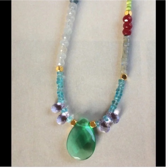 Hand Crafted | Jewelry | New Sundance Charm Gemstone Necklace | Poshmark
